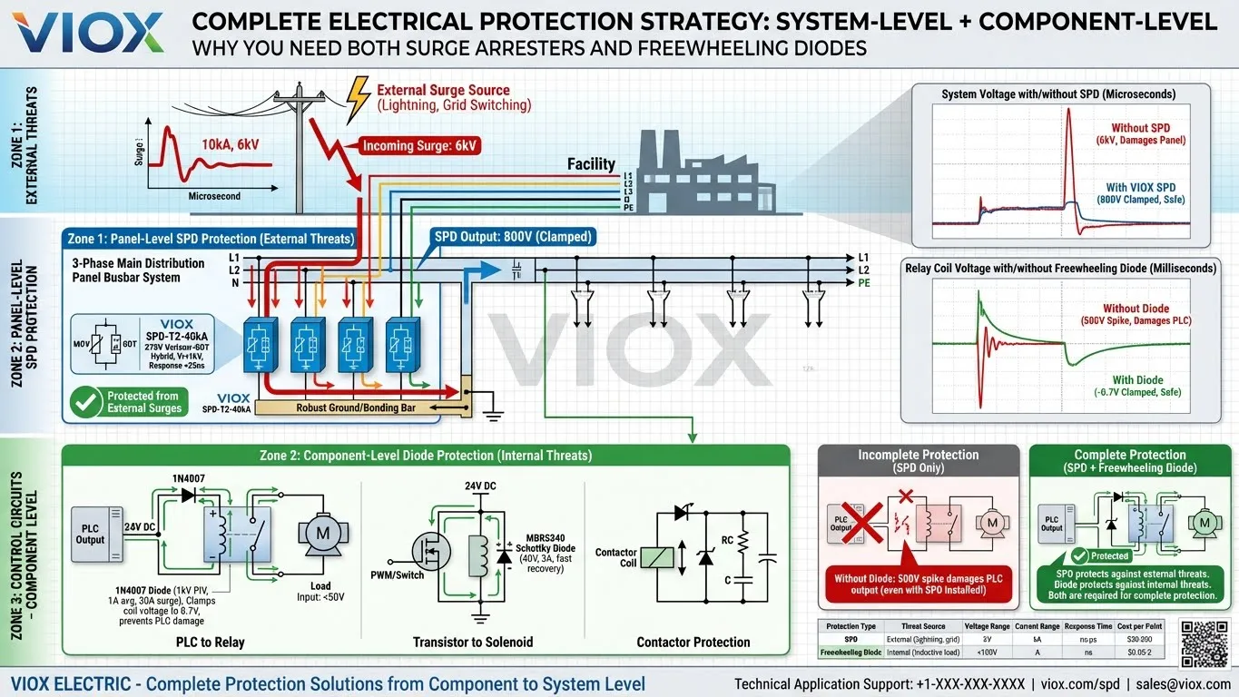 Diodo de libre circulación vs. Supresor de sobretensiones: Guía ...