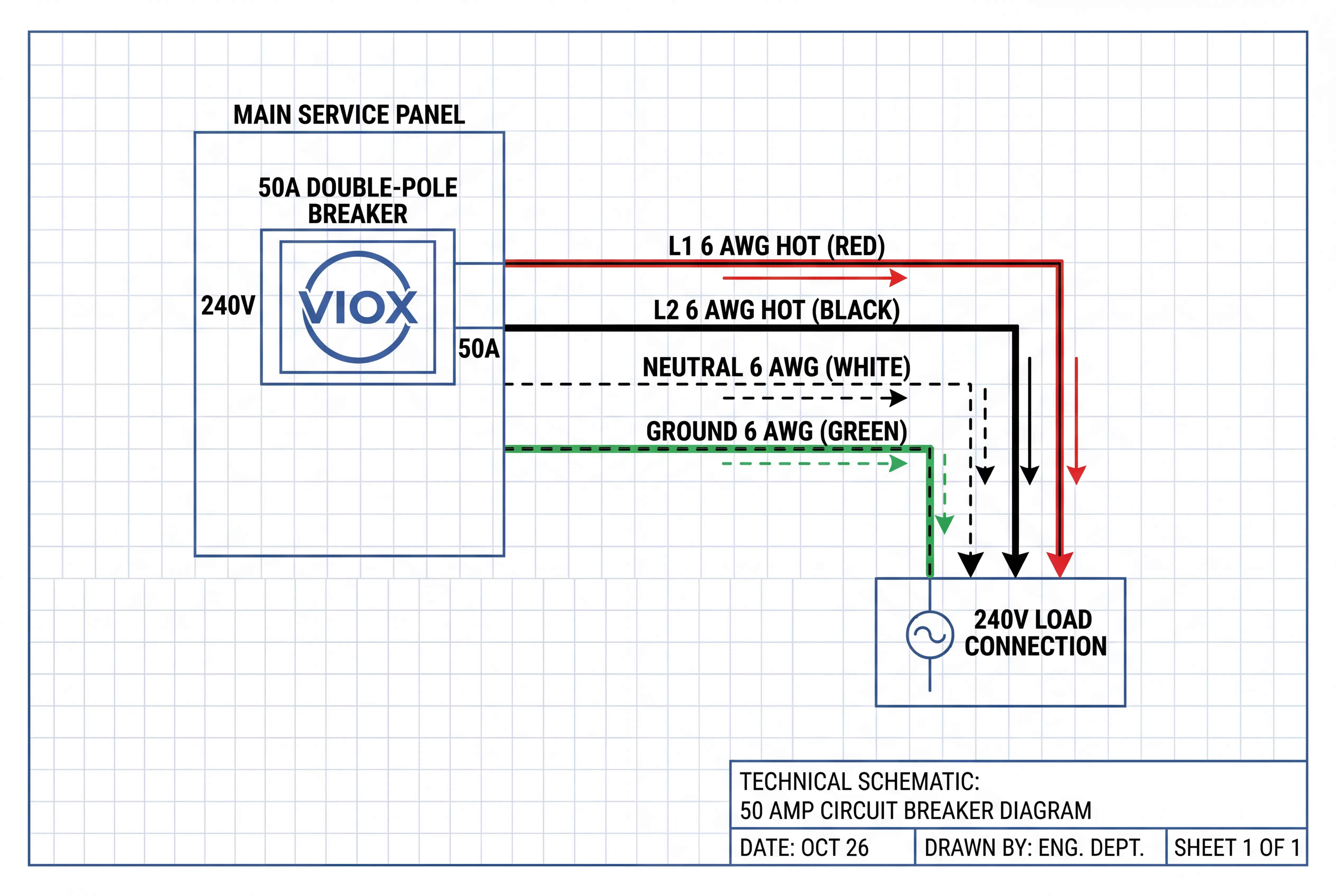 50 Amp Wire Size Guide: NEC Standards & Breaker Selection