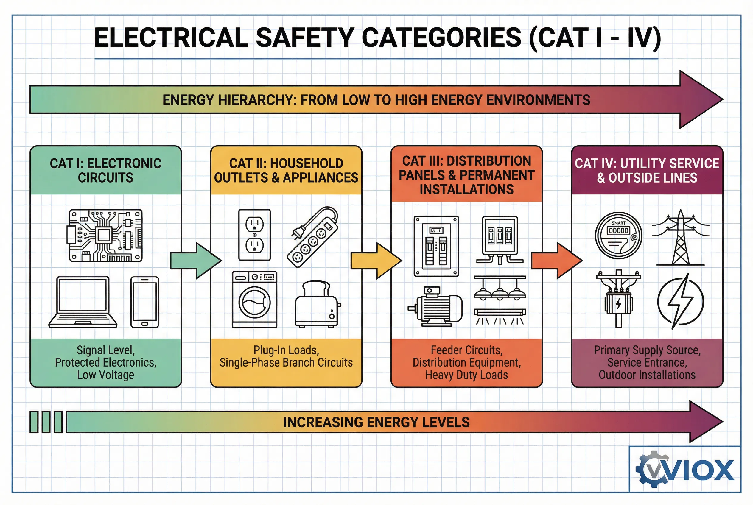 CAT Ratings Explained: Electrical Safety Guide (I, II, III, IV)
